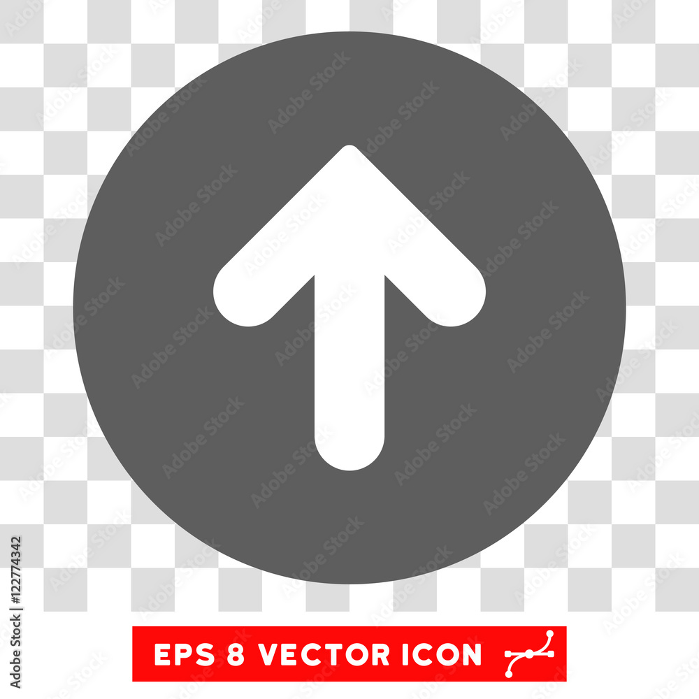 Arrow Up round icon. Vector EPS illustration style is flat iconic ...