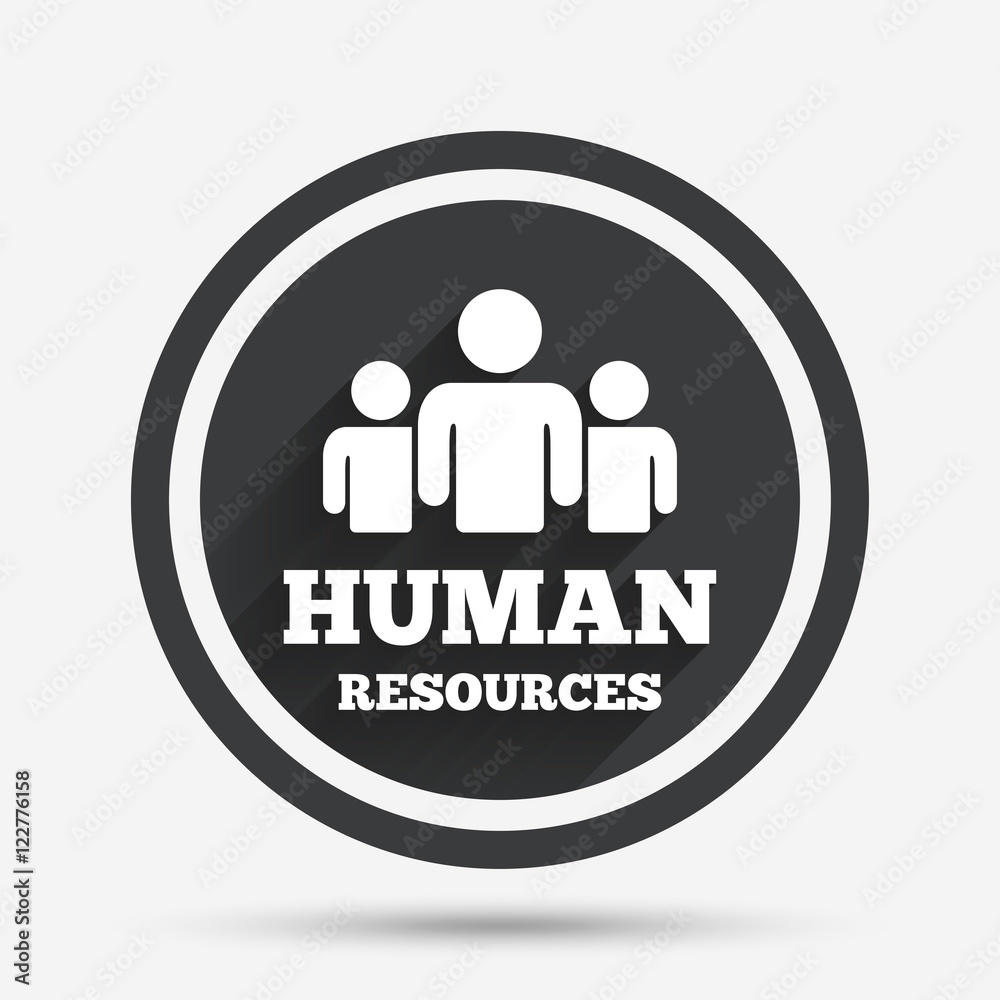 Human resources sign icon. HR symbol. Stock Vector | Adobe Stock