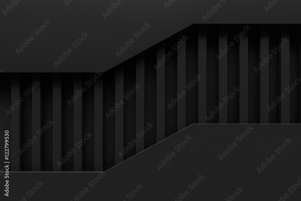 black layer layout paper material background 3d render Stock ...