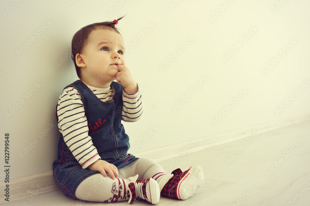 Cute Thinking Baby