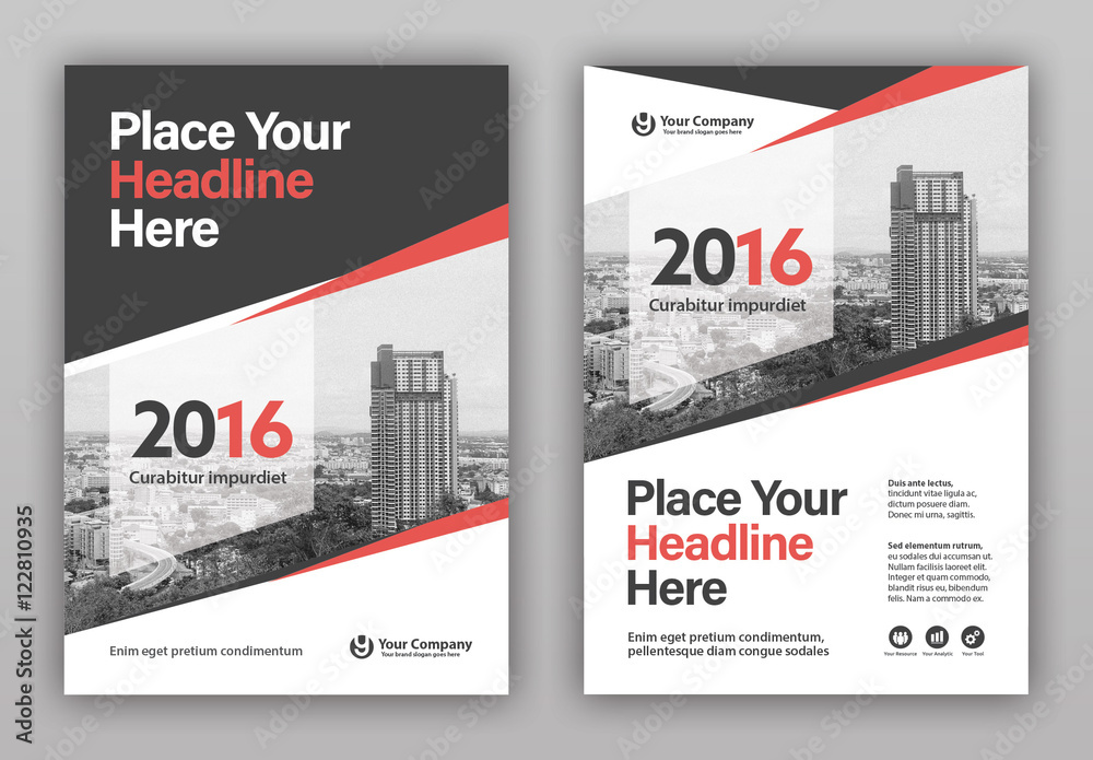 Book Cover Layout Set 5 Stock Template | Adobe Stock