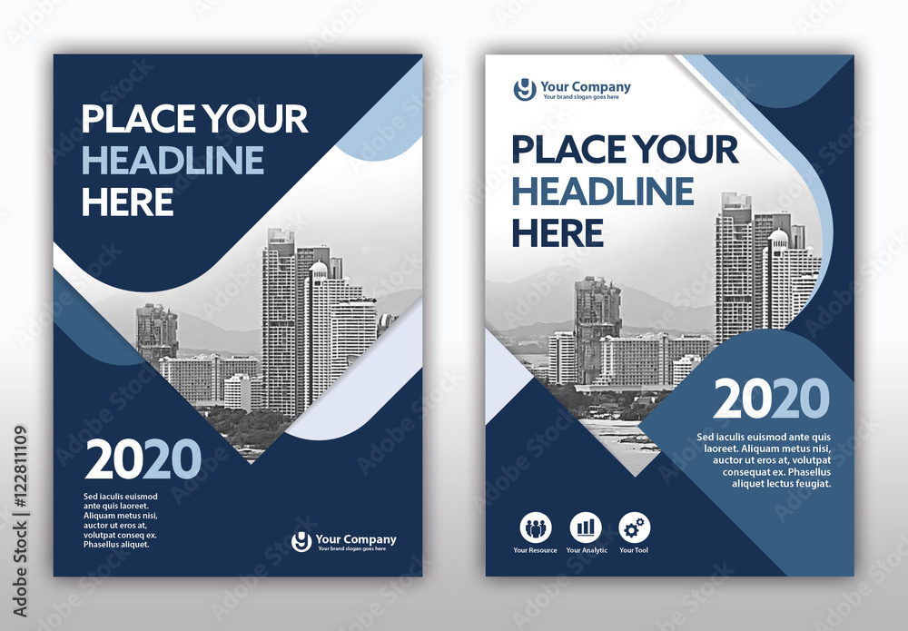 Book Cover Layout Set 8 Stock Template | Adobe Stock