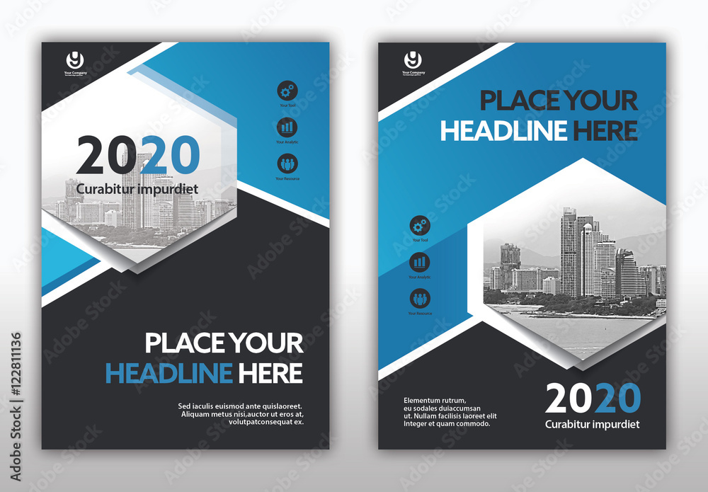 Book Cover Layout Set 13 Stock Template | Adobe Stock