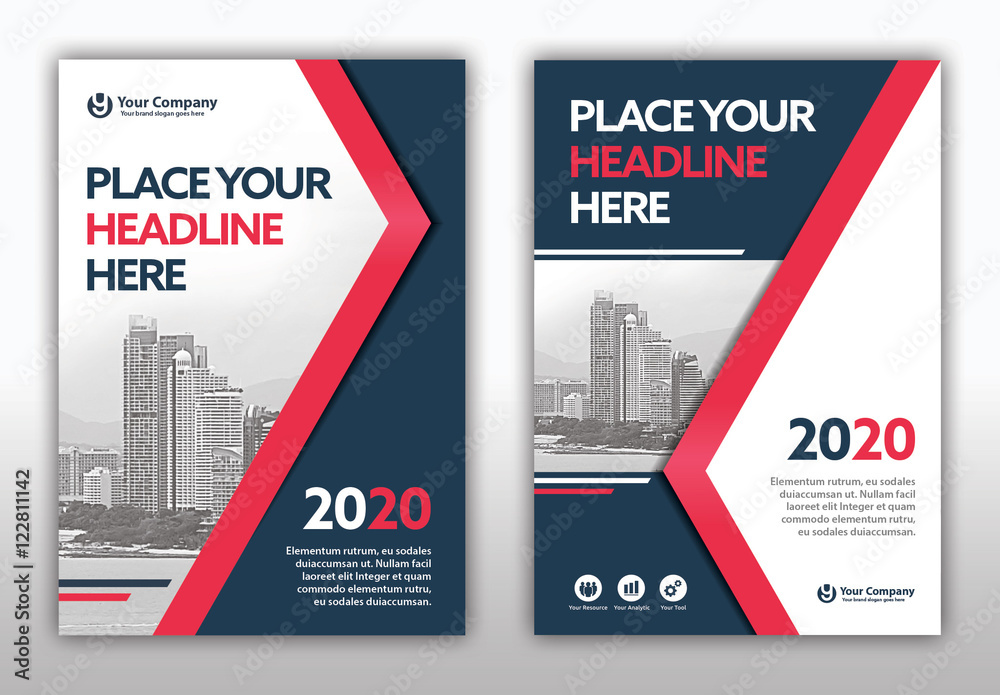 Book Cover Layout Set 14 Stock Template | Adobe Stock