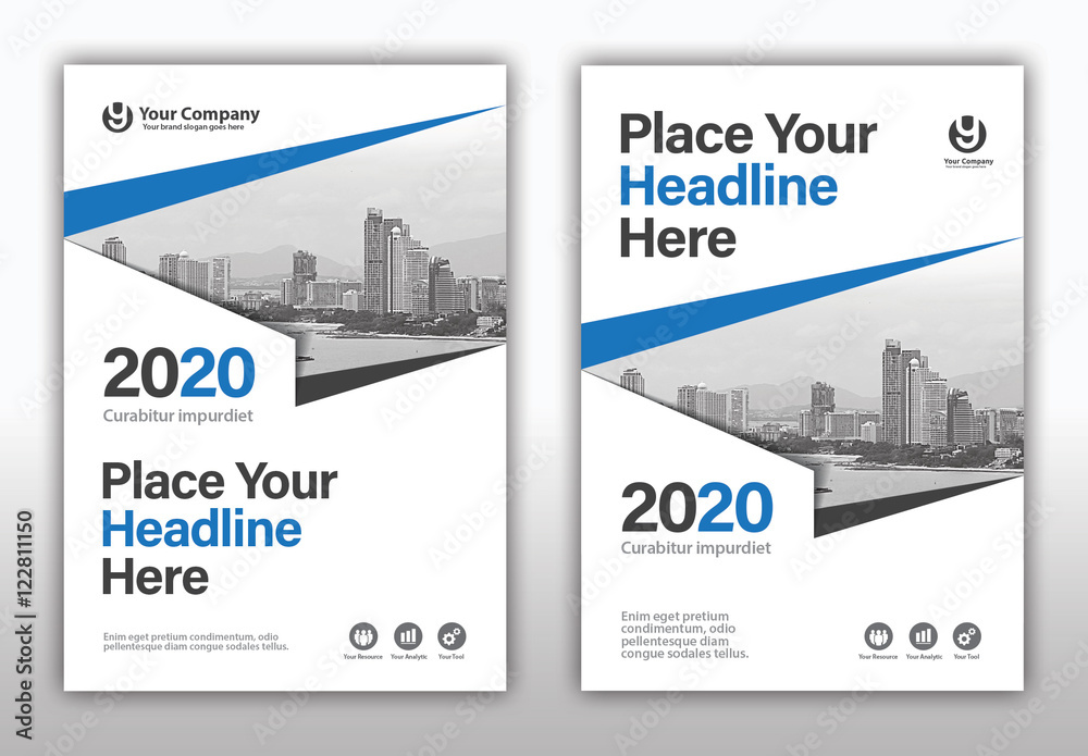 Book Cover Layout Set 16 Stock Template | Adobe Stock