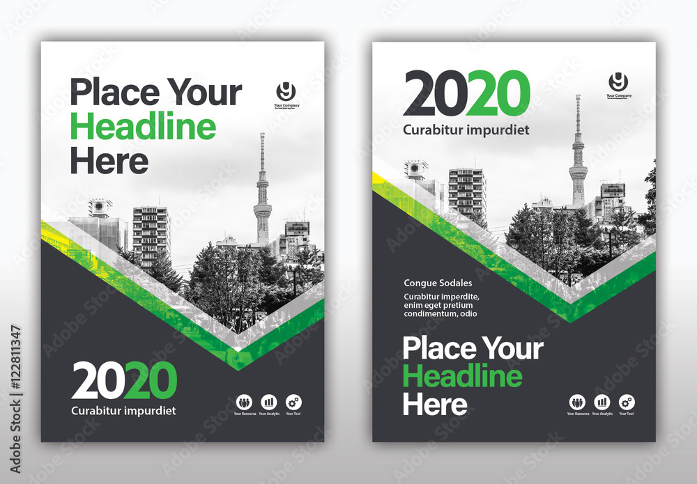 Book Cover Layout Set 45 Stock Template | Adobe Stock