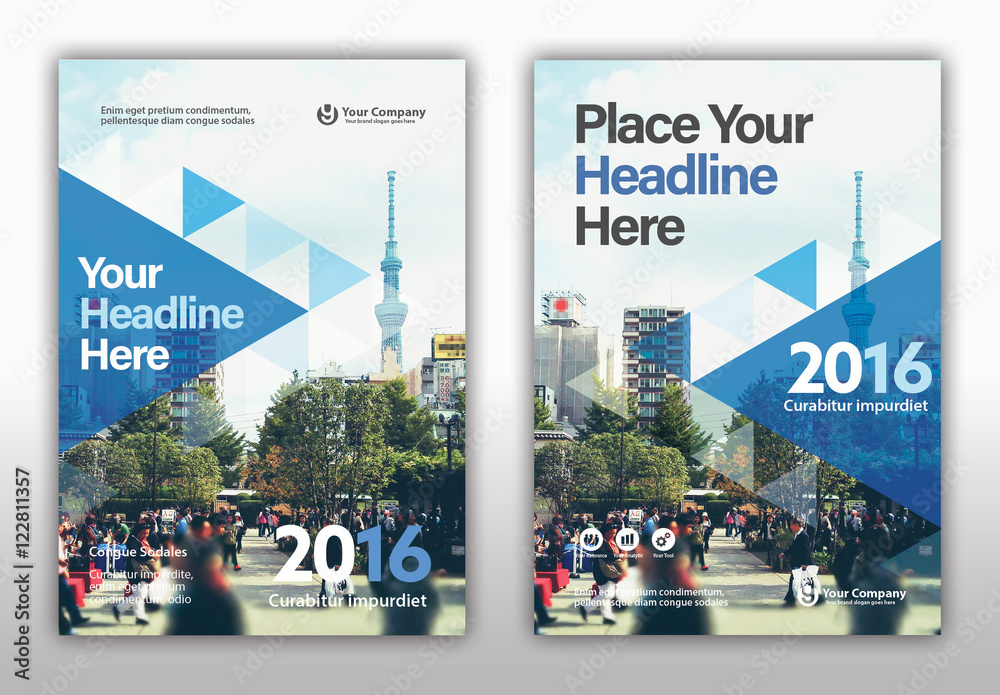 Book Cover Layout Set 46 Stock Template | Adobe Stock