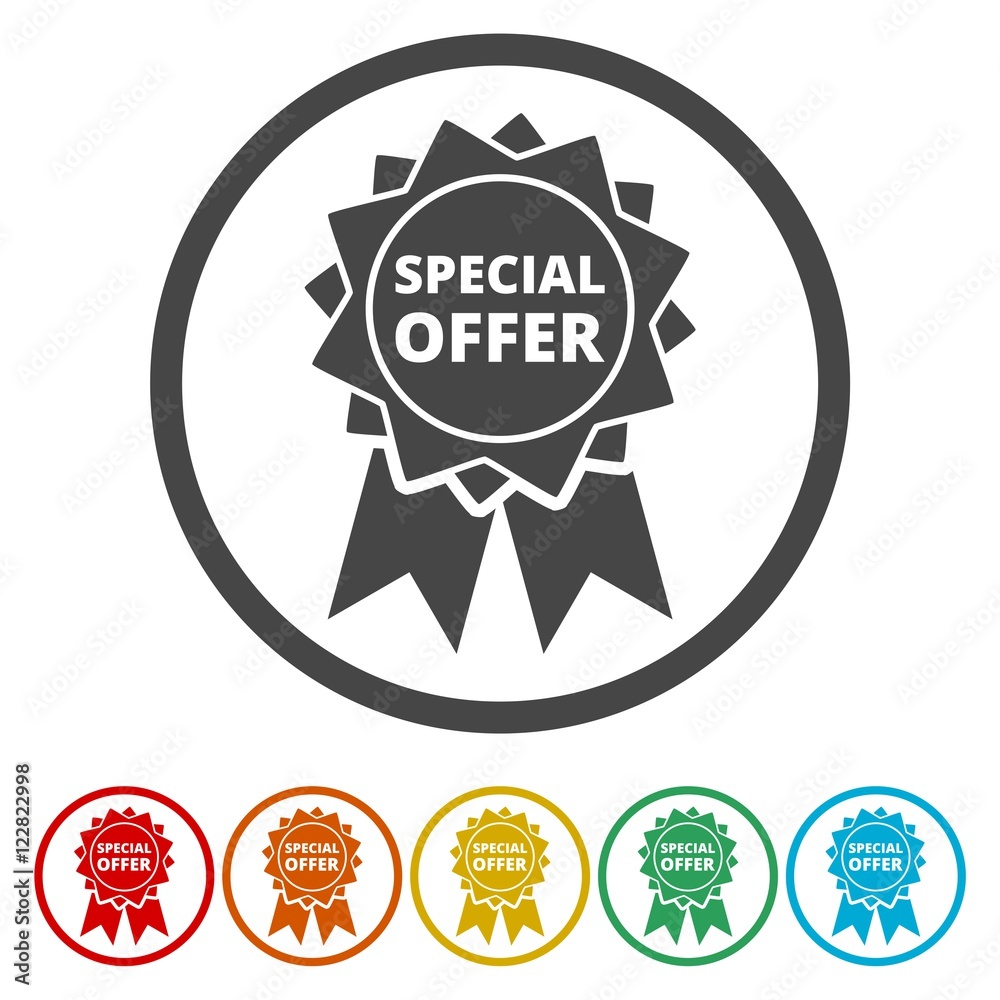 Special Offer - award icon set Stock Vector | Adobe Stock