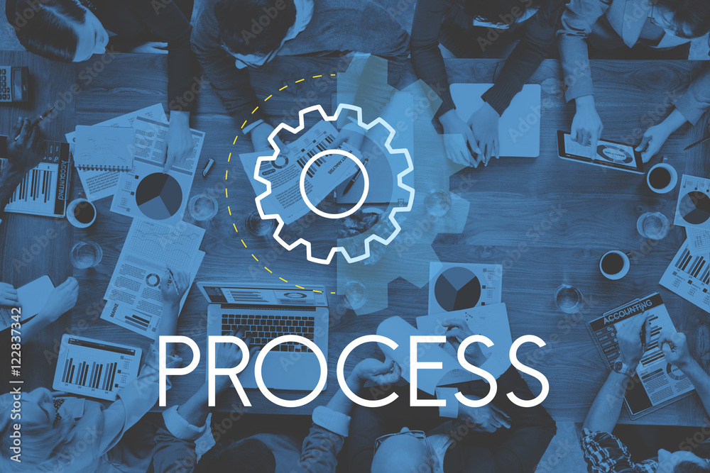 Process Word Settings Icon Simple Concept Stock Photo | Adobe Stock