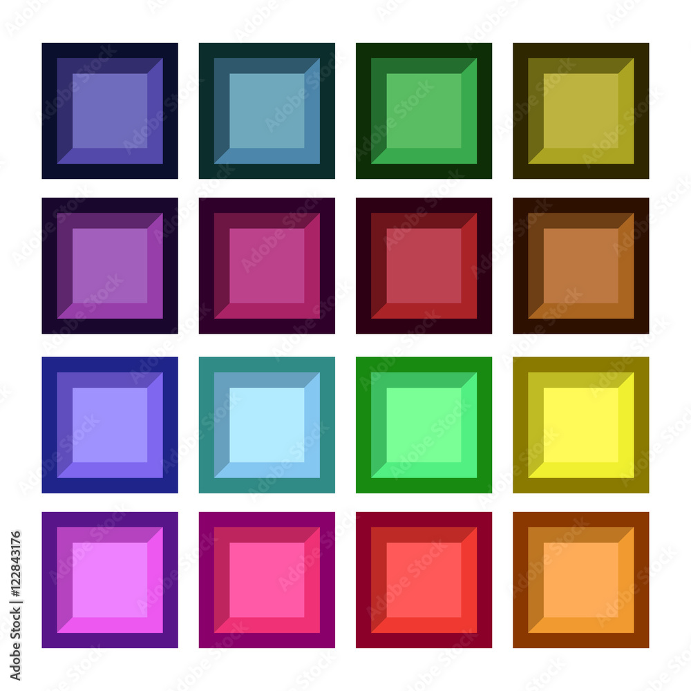 Color swatches book, palette guide, swatches for infographic and flat ...