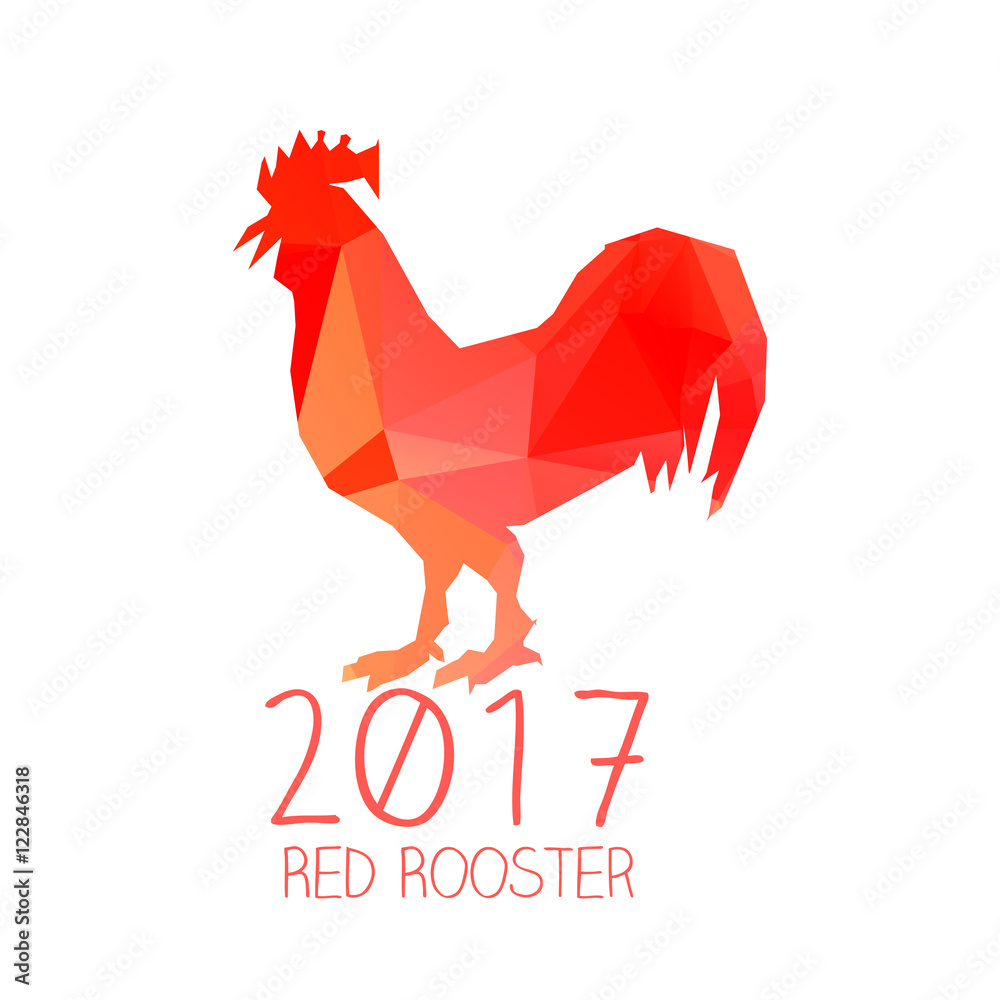 Red Rooster 2017 . Stock Vector | Adobe Stock