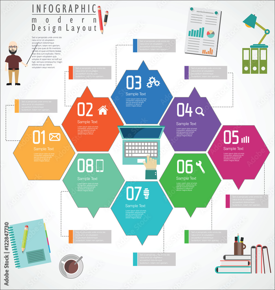 Infographic modern design template Stock Vector | Adobe Stock