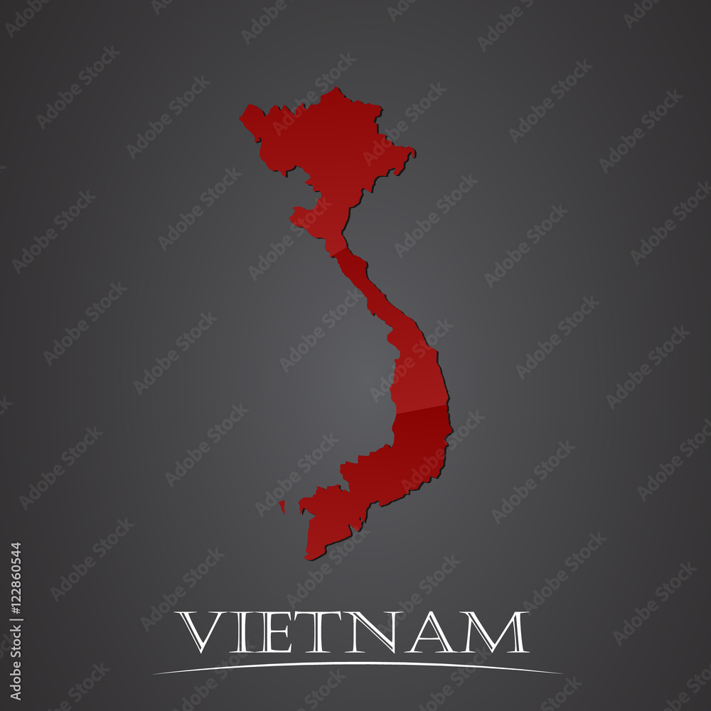 Map of vietnam. vector illustration Stock Vector | Adobe Stock