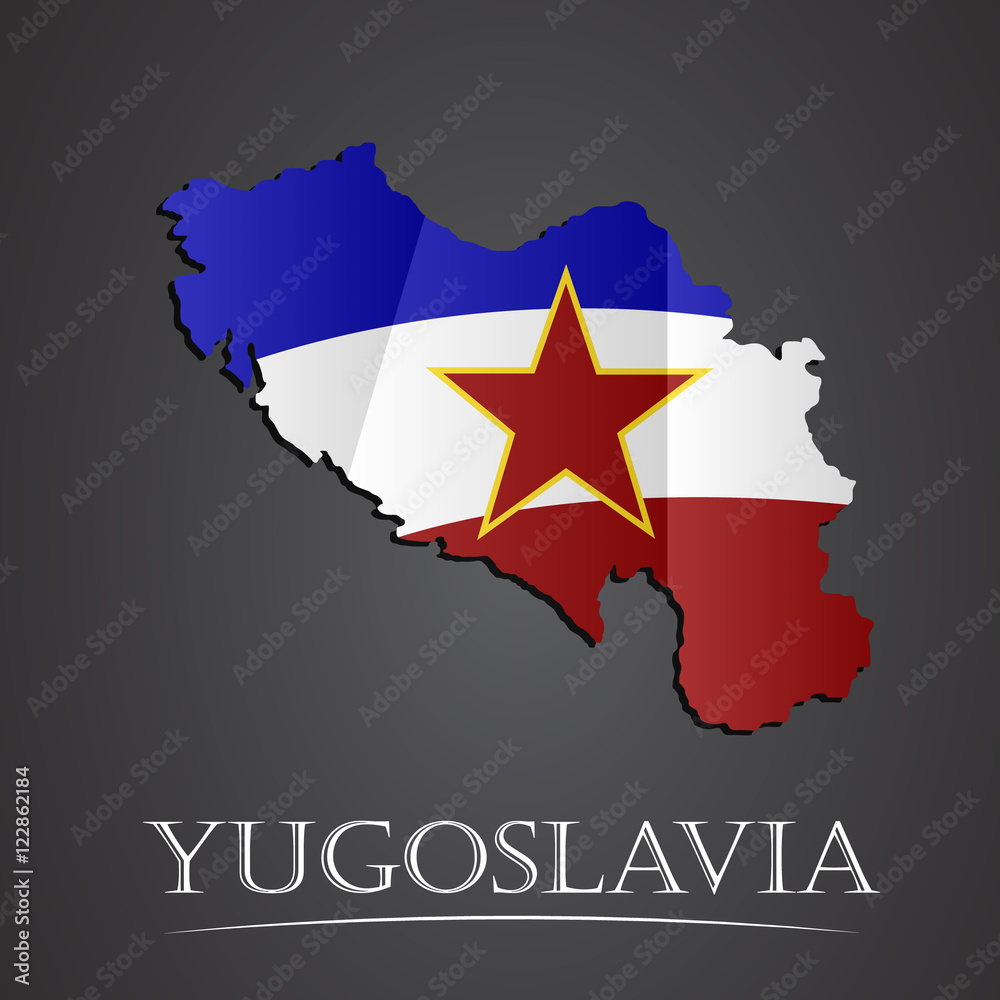 Map of yugoslavia. vector illustration Stock Vector | Adobe Stock