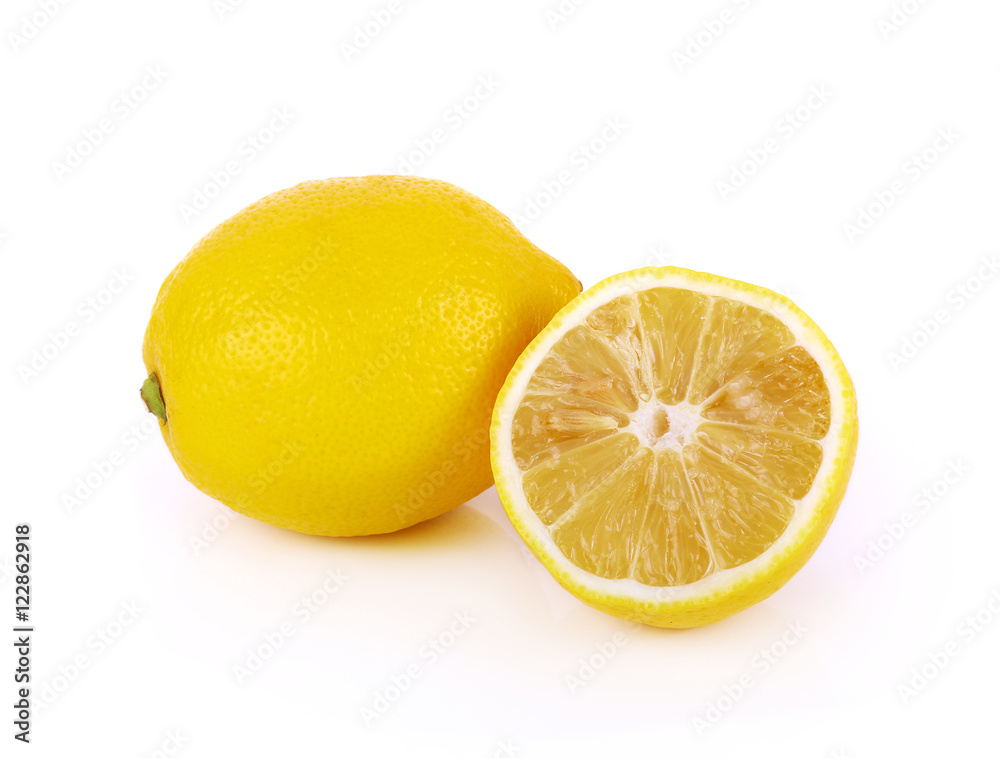 lemon isolate on white background Stock Photo | Adobe Stock