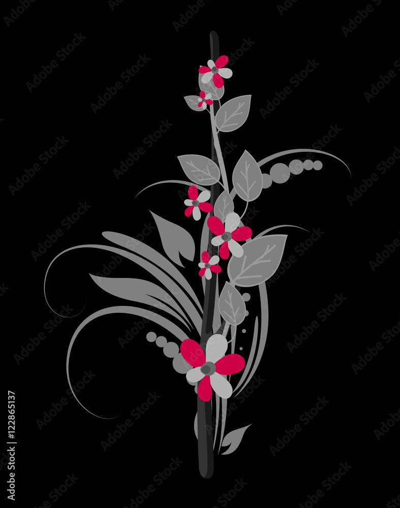 Floral Design Stock Vector | Adobe Stock