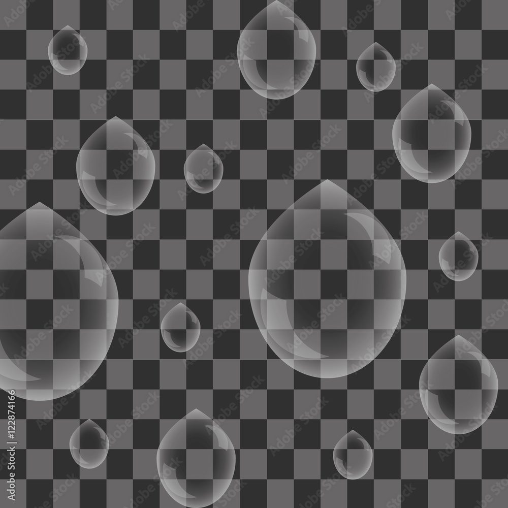 Vector rain isolated on transparent background. Stock Vector | Adobe Stock