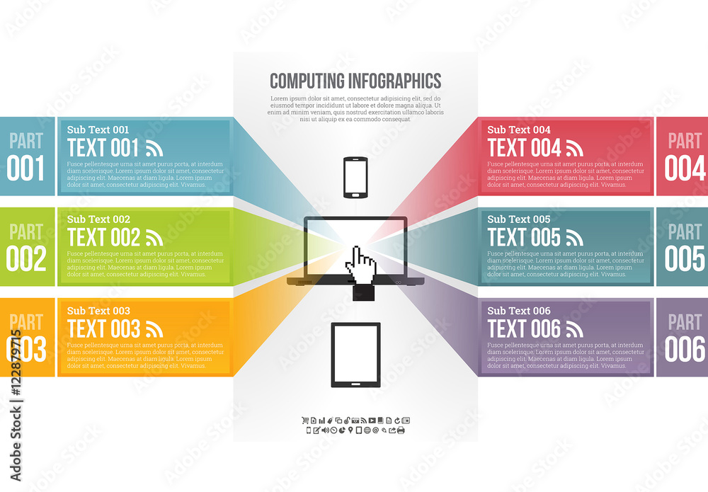 Computing Infographics Stock Template | Adobe Stock