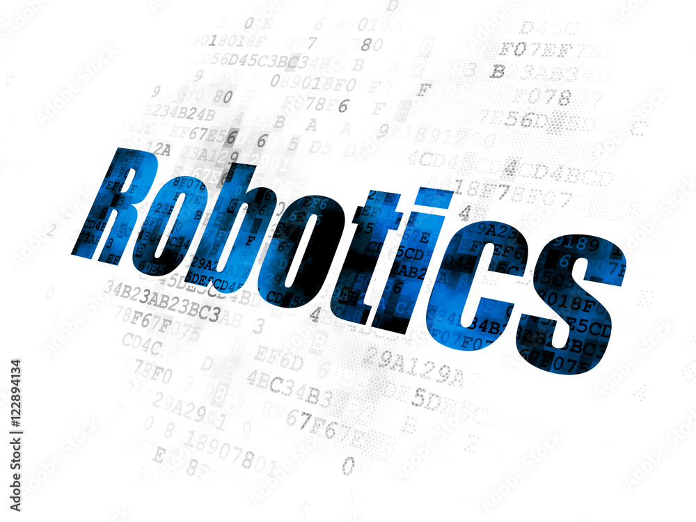 Science concept: Robotics on Digital background Stock Illustration ...
