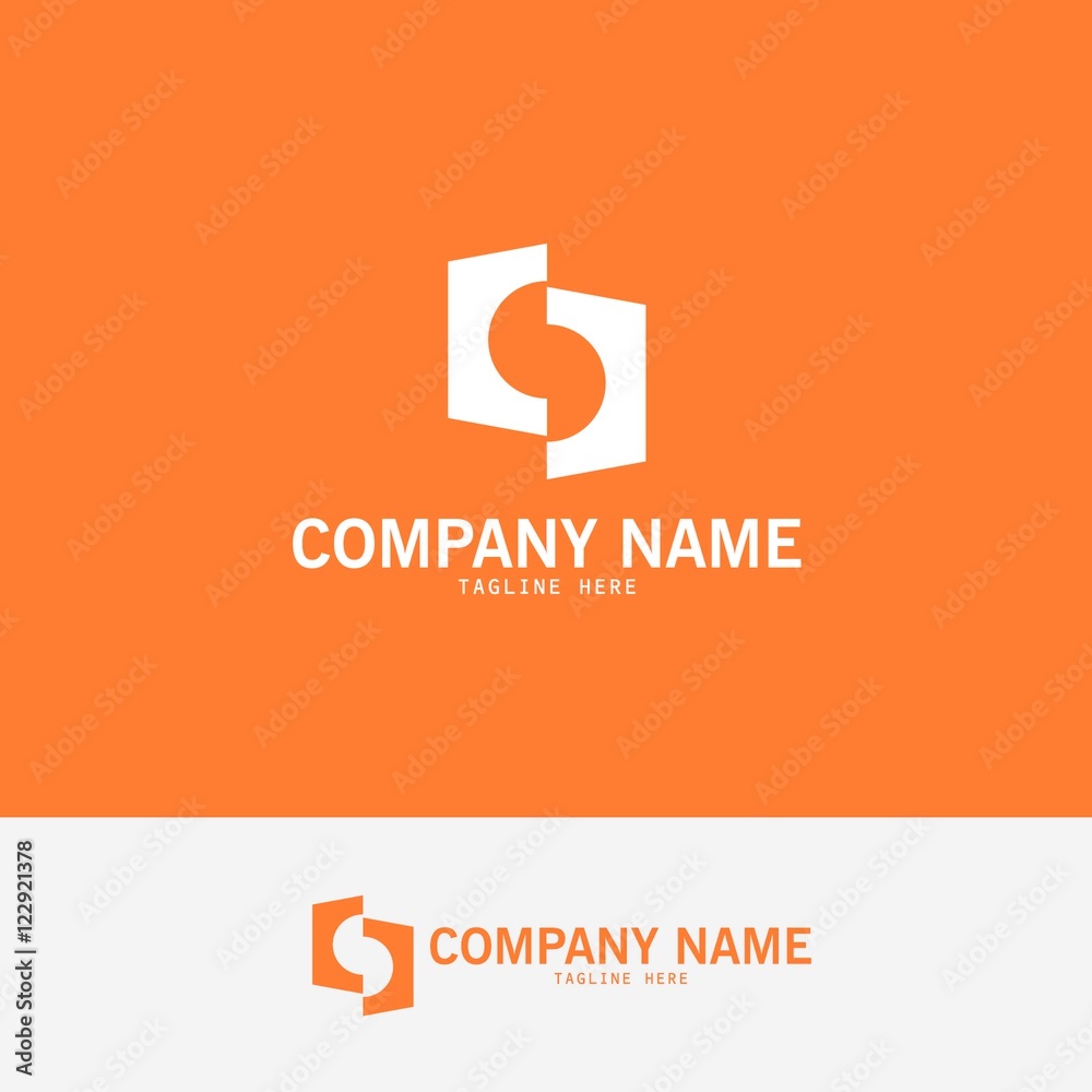 letter S shape logo Stock Vector | Adobe Stock