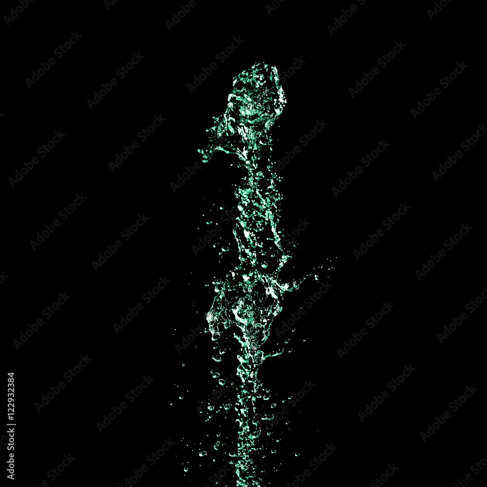 splash of ink isolated on black background. beautiful splash of wine ...