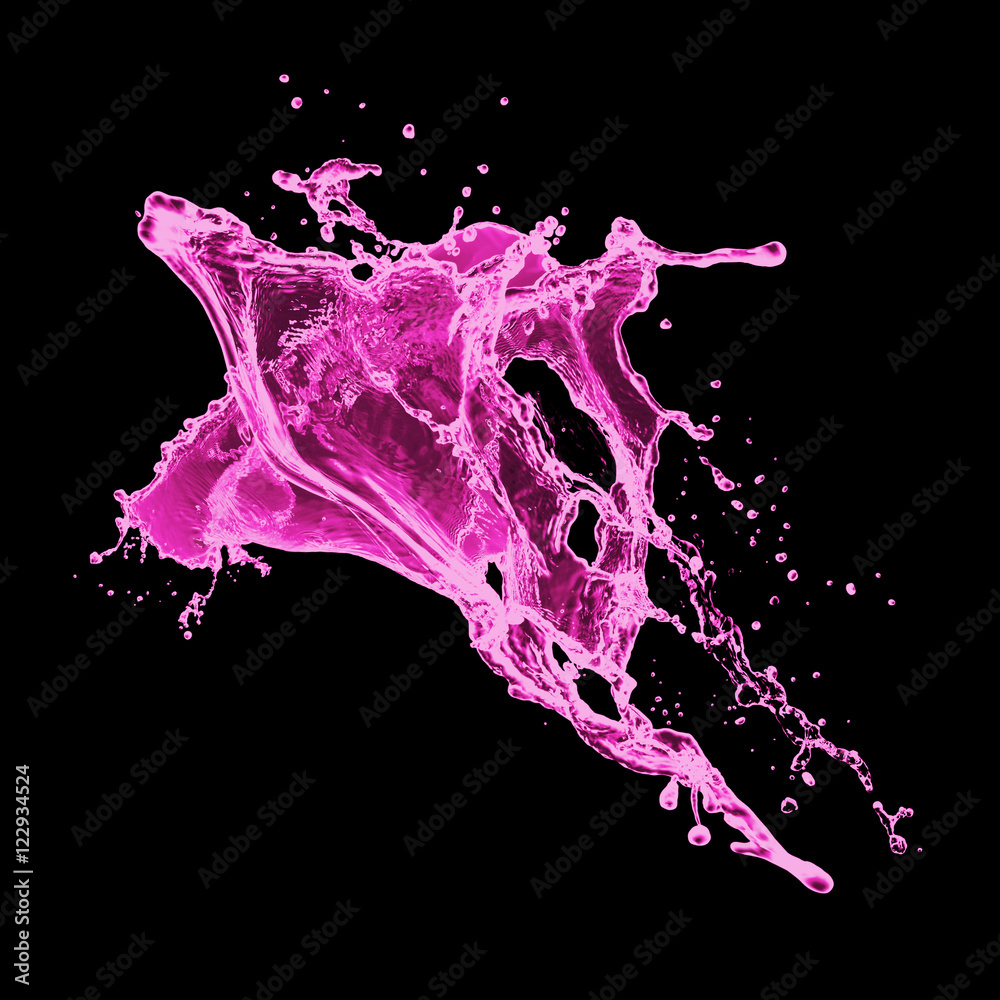 splash on black background. Paint splash for design use. splash paint ...