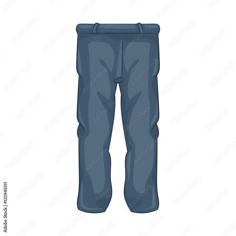 Men pants icon in cartoon style isolated on white background vector ...