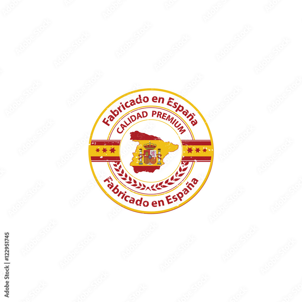 Made In Spain Premium Quality Text In Spanish Language Fabricado En made-in-spain-premium-quality-text-in-spanish-language-fabricado-en