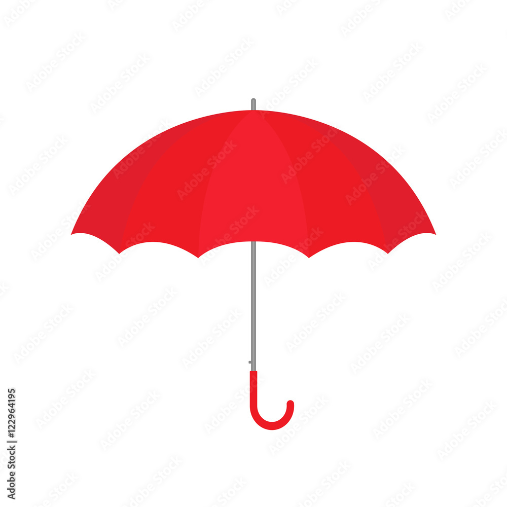 Red umbrella vector Stock Vector | Adobe Stock