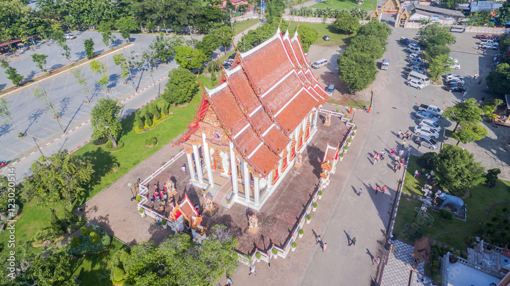 aerial view pagoda of Chalong temple Phuket Thailand this temple know ... aerial view pagoda of Chalong temple Phuket Thailand this temple know ...