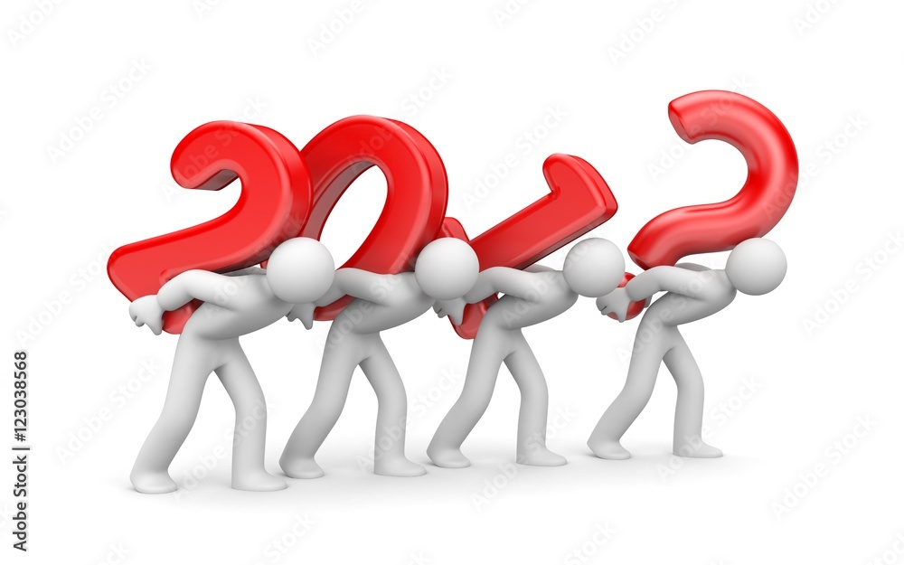 What year next? 3d illustration Stock Illustration | Adobe Stock