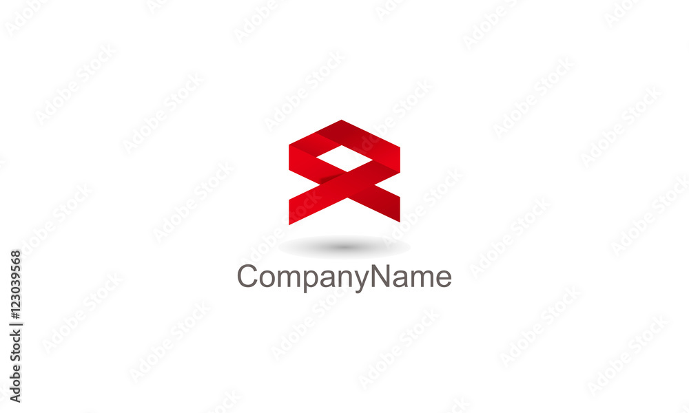 Stop cancer ribbon medical logo icon concept. Cancer ribbon, breast ...