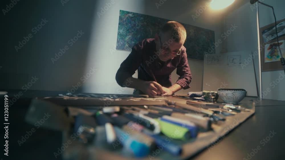 Calligraphy. Calligraphic font. Calligrapher s work. Pen in hand ...