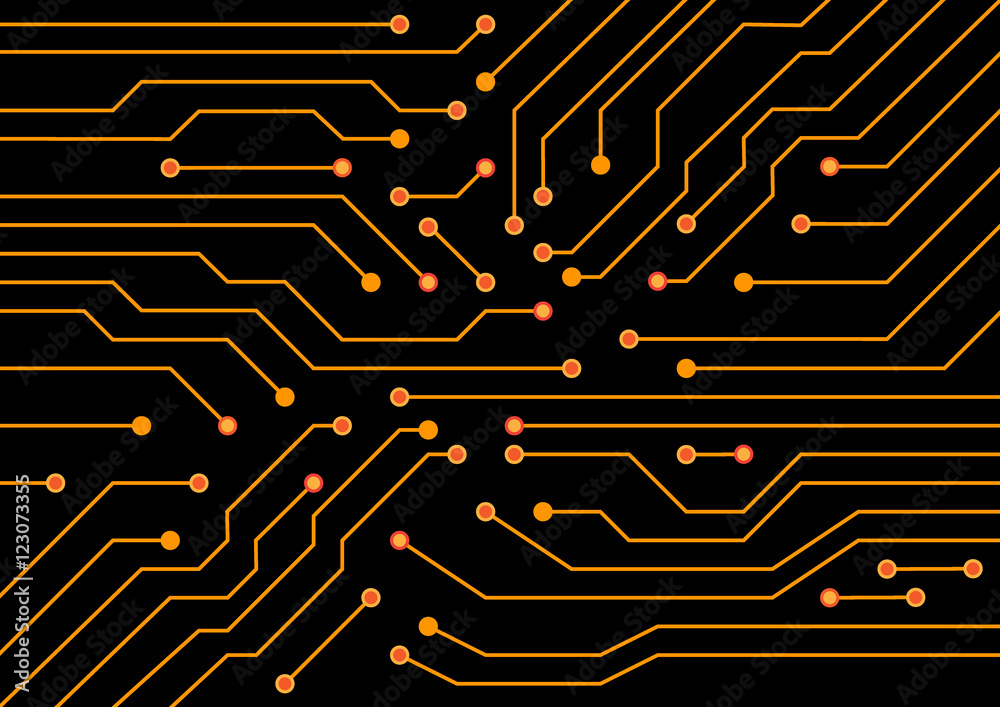 Electrical circuit . eps 10 vector illustration Stock Vector | Adobe Stock