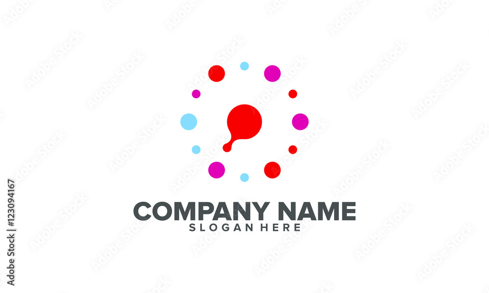 dot of technology logo vector and illustration Stock Vector | Adobe Stock