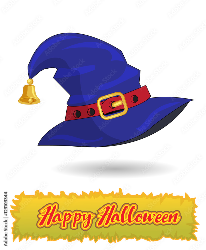 halloween hat. Happy Halloween Stock Vector | Adobe Stock