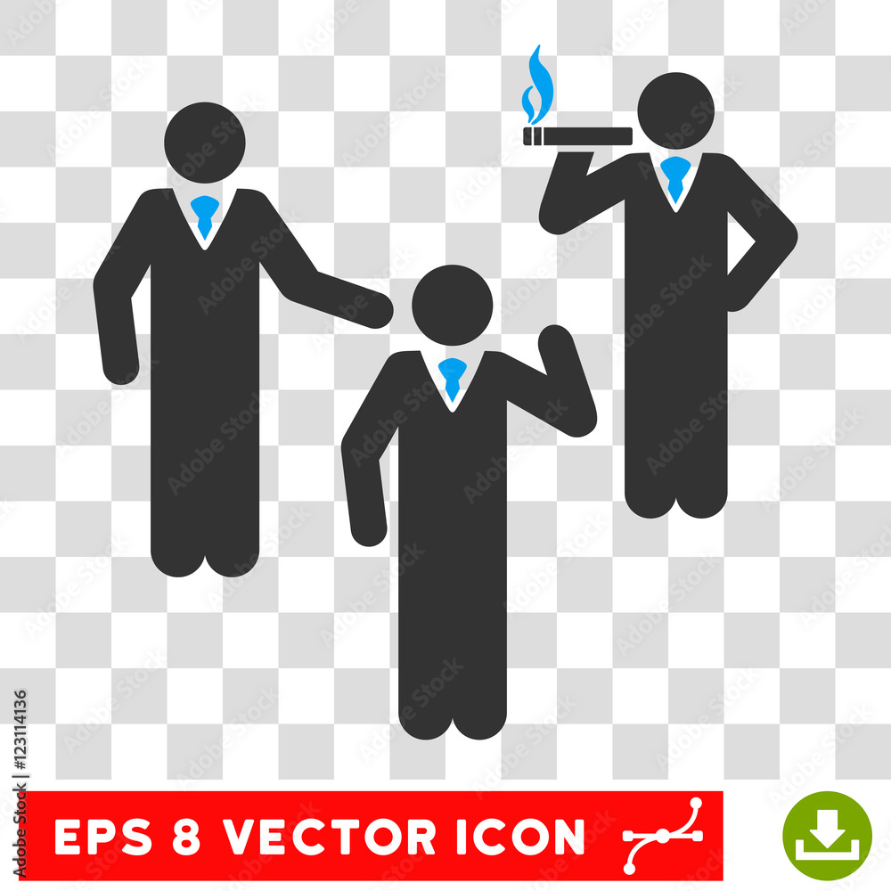 Vector Discuss Persons EPS vector icon. Illustration style is flat ...