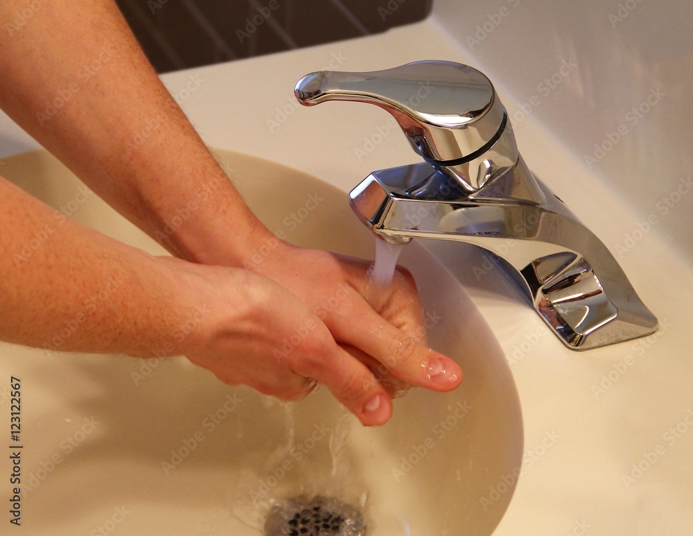 Wash your hands clean of dirt and germs. Stock Photo | Adobe Stock