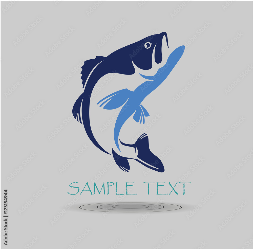 bass fish Stock Vector | Adobe Stock