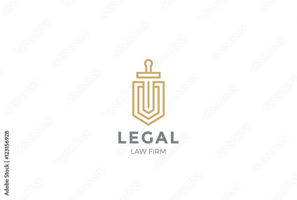 Legal Shield Vector Logo