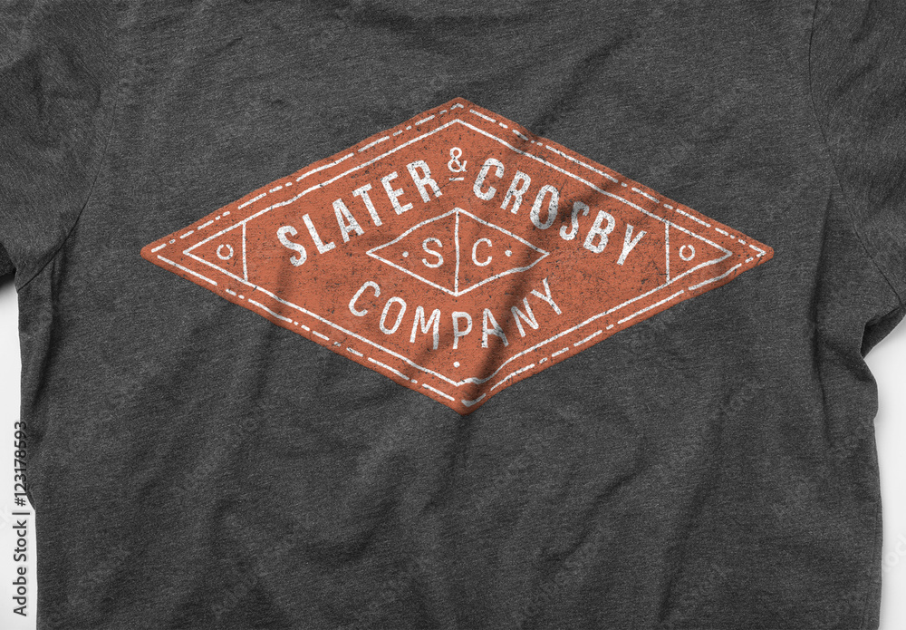 Close-up T-Shirt Mockup 2 Stock Template | Adobe Stock