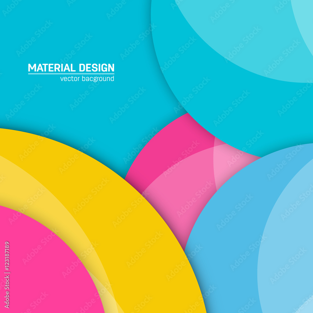 Vector material design background. Abstract creative concept layout ...