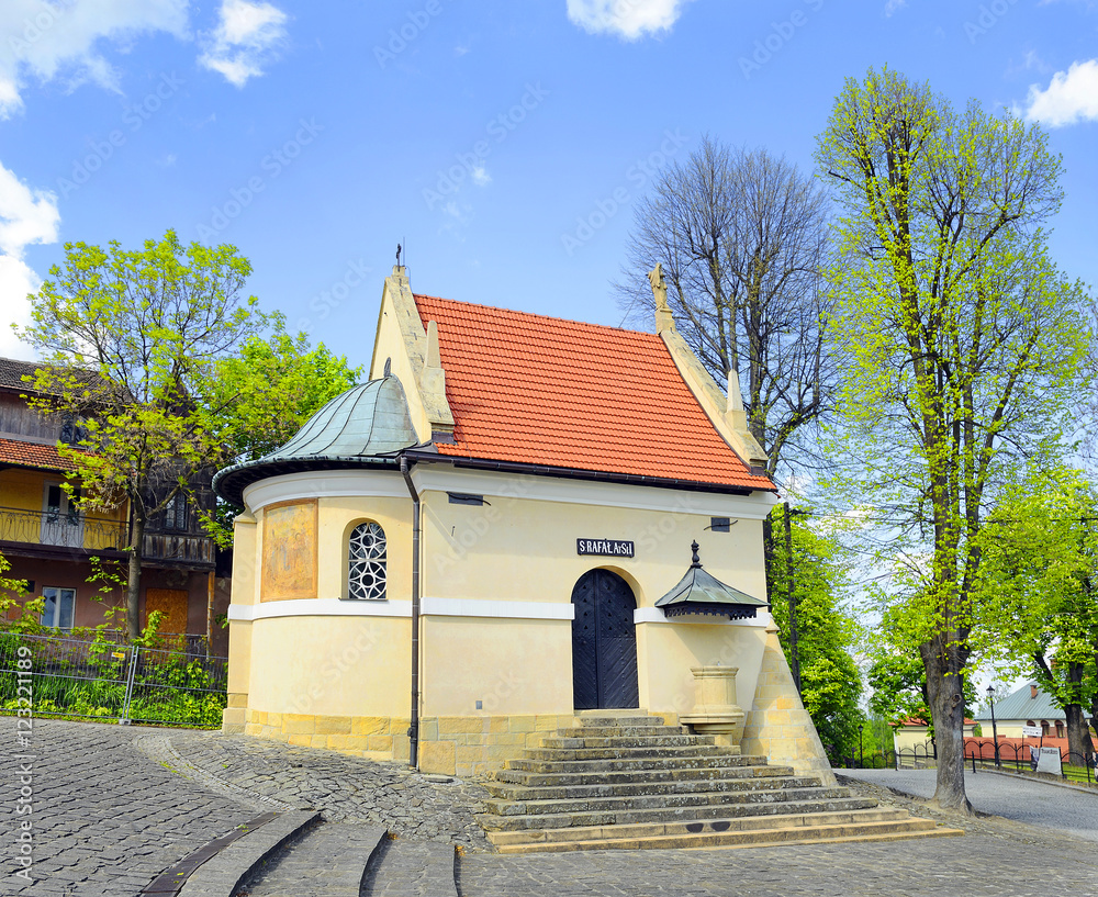 Kalwaria Zebrzydowska in Poland. The Saint Raphael Chapel of Calvary ...