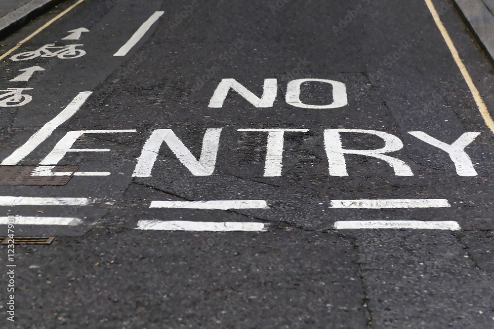No Entry Stock Photo | Adobe Stock