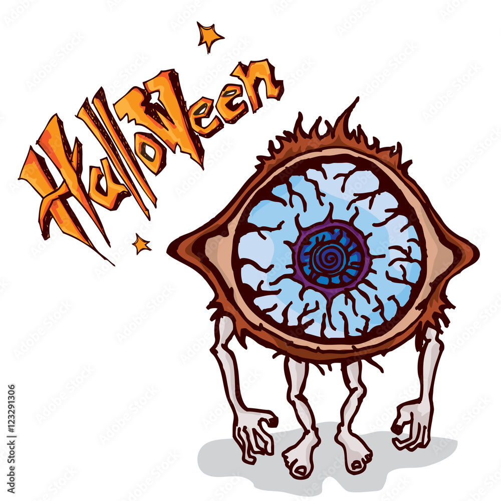 halloween monster eye A Stock Vector | Adobe Stock