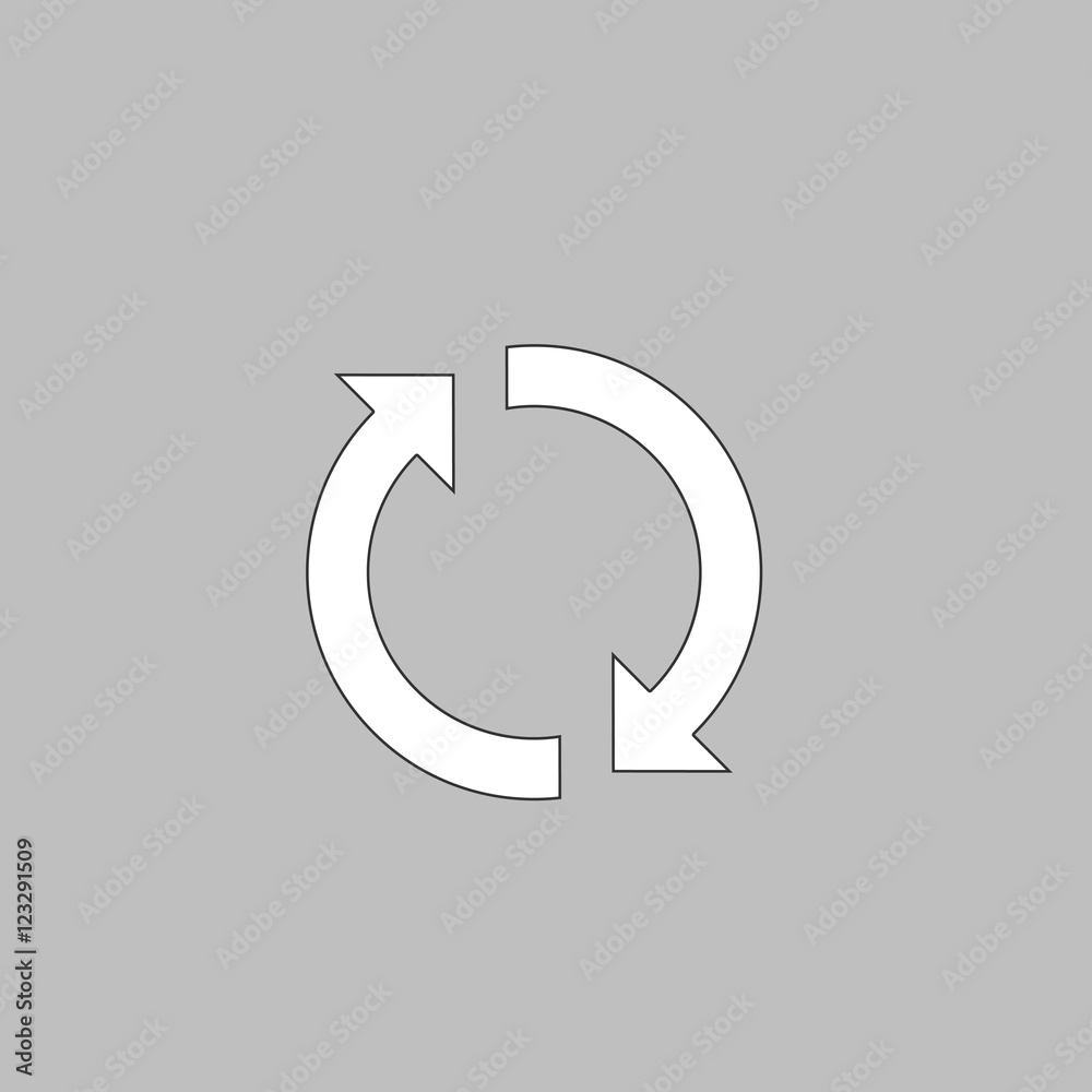 rotation arrows computer symbol Stock Vector | Adobe Stock
