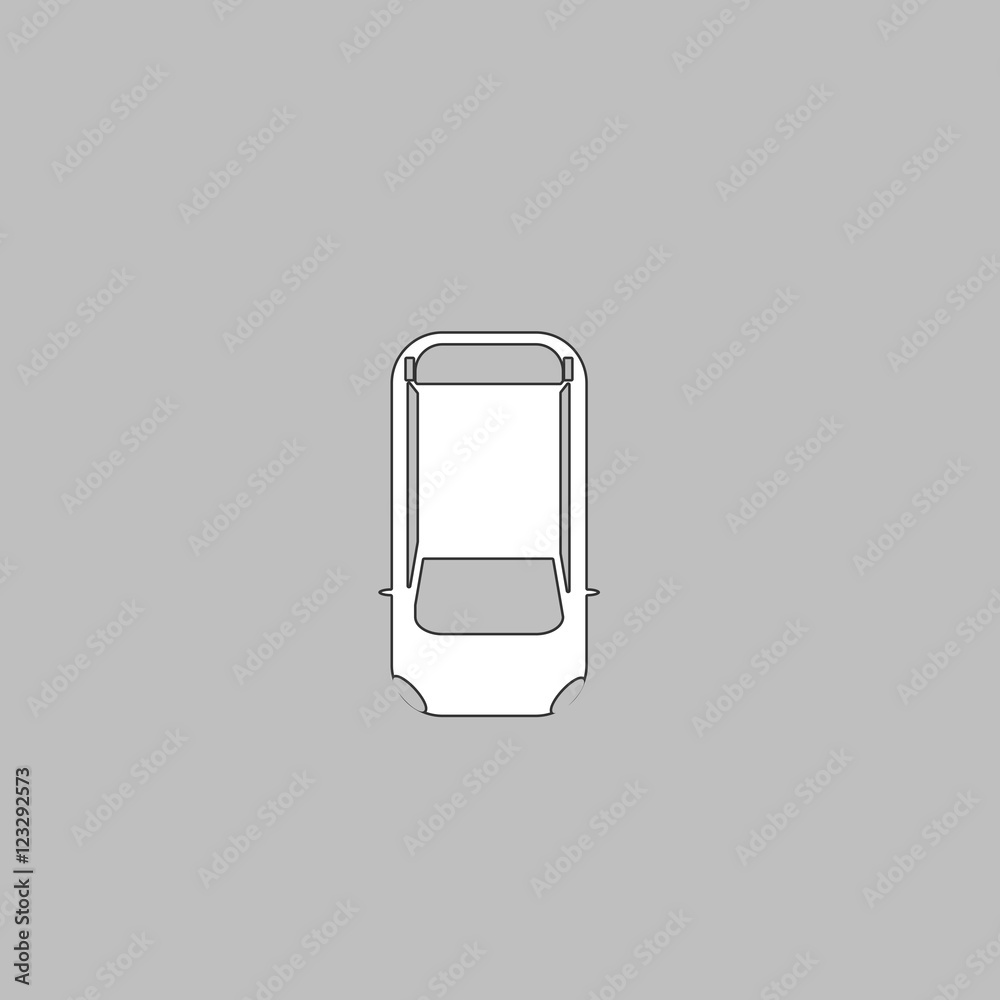 top view car computer symbol Stock Vector | Adobe Stock