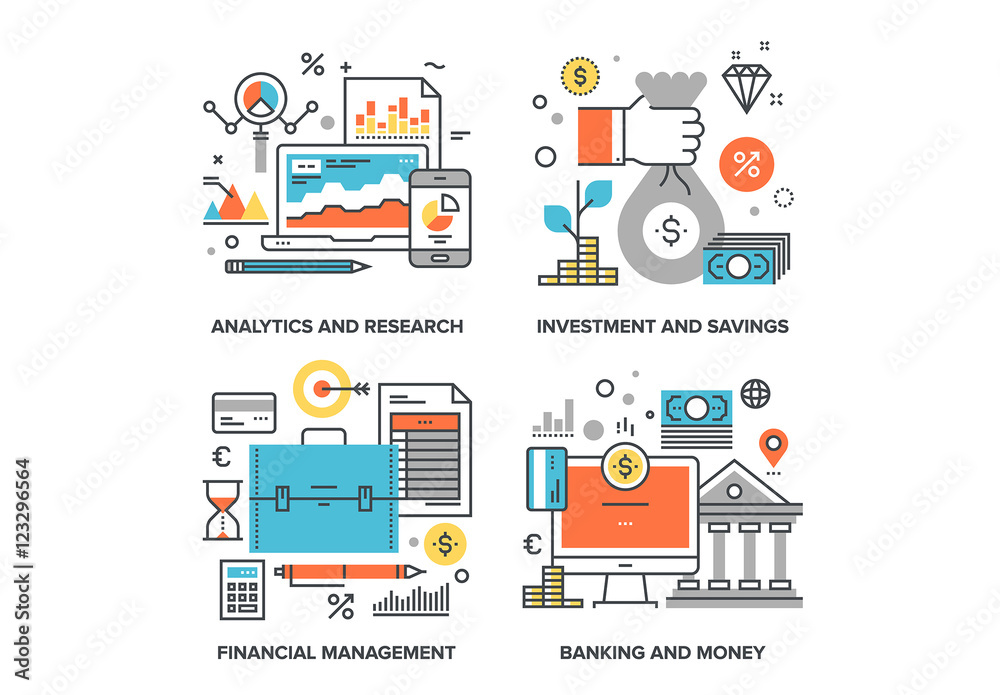 Business and Finance Illustrations Set Stock Template | Adobe Stock