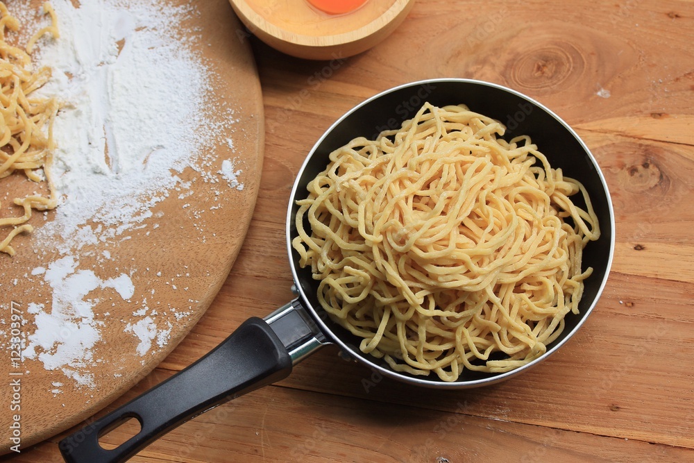 egg noodles Stock Photo | Adobe Stock