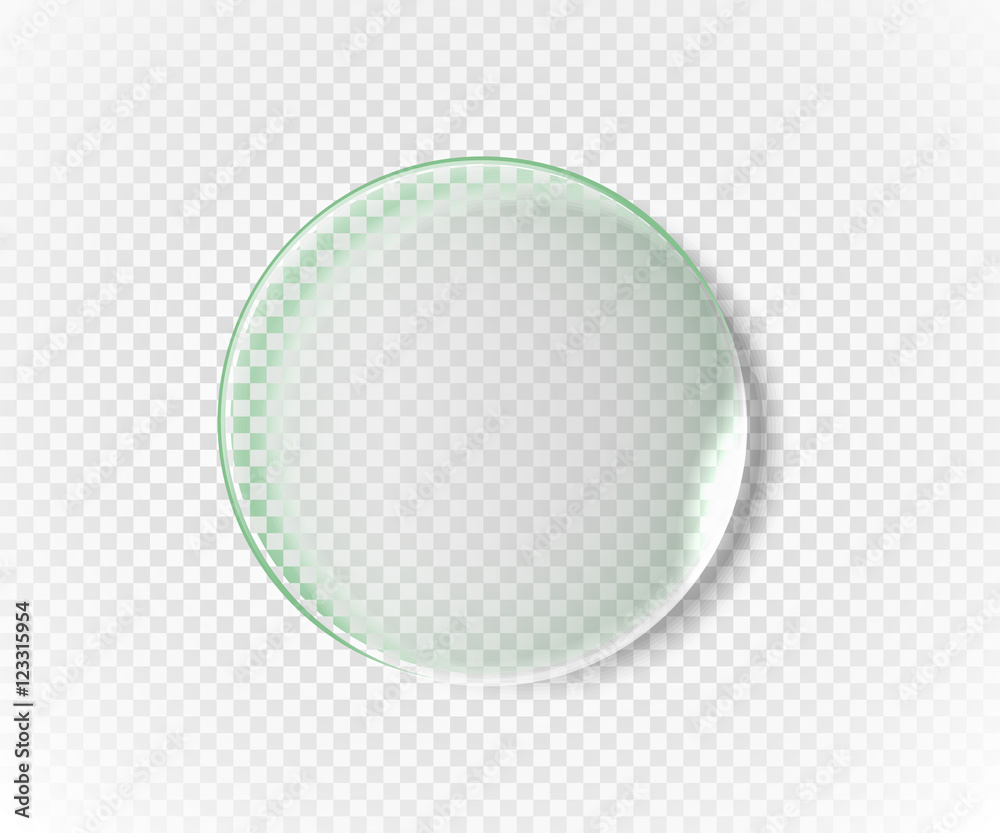 Glass board on transparent background. Design template Stock Vector ...